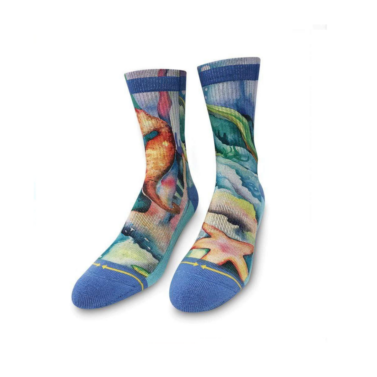 Maia Negre Seahorse | Crew Socks for Women | MERGE4
