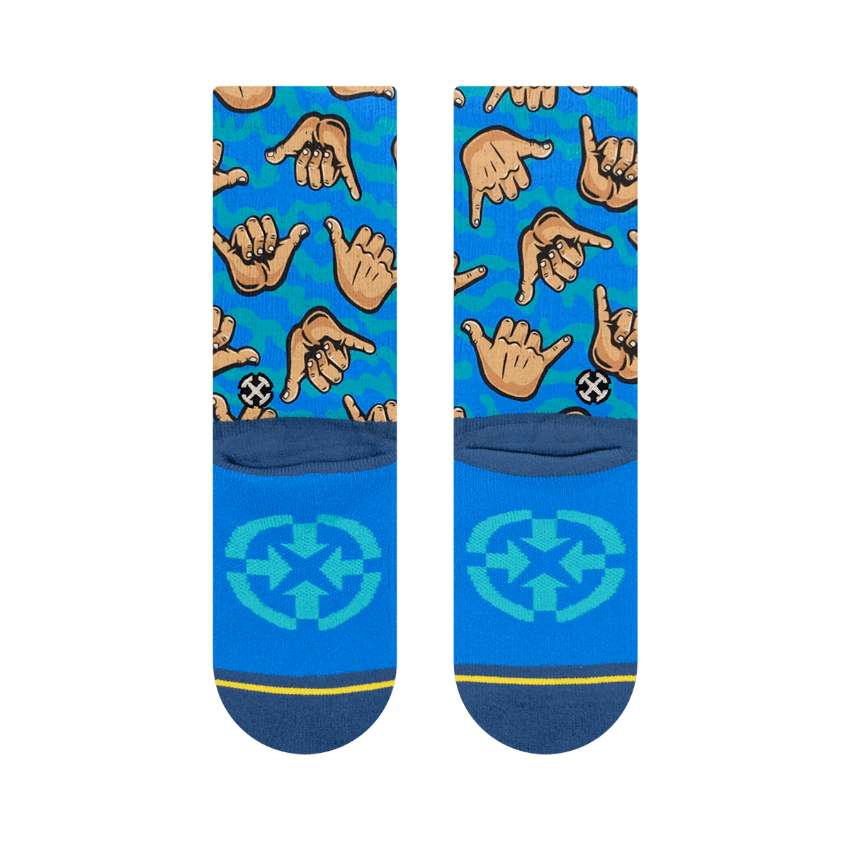 Jimbo Shaka Youth Crew Socks | Cool Socks for Kids | MERGE4